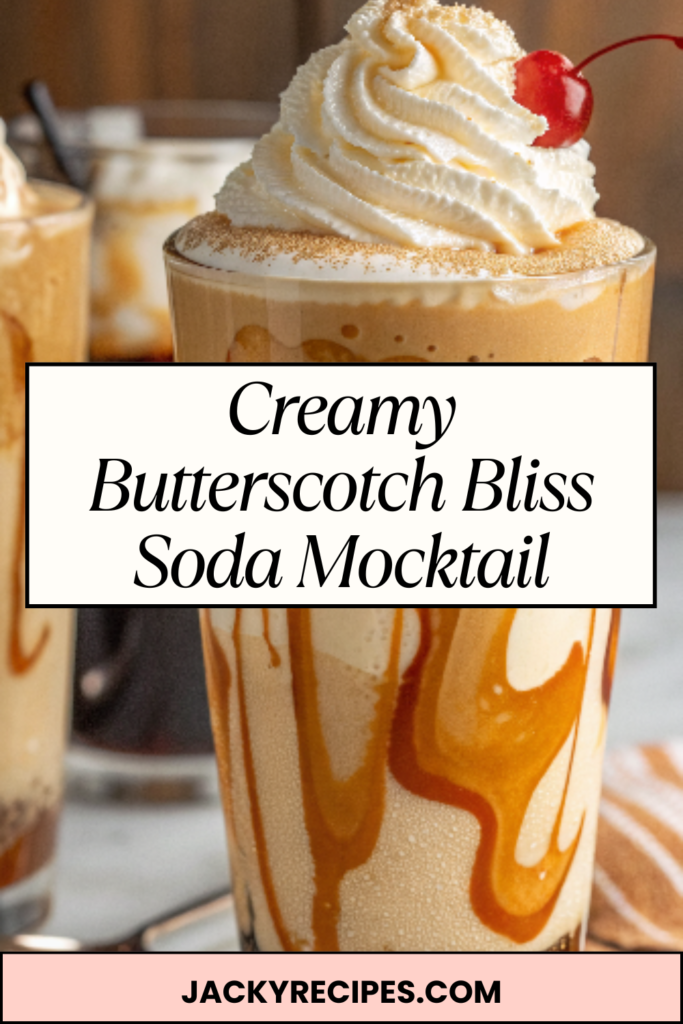 Creamy Butterscotch Bliss Soda Mocktail - jacky's recipes